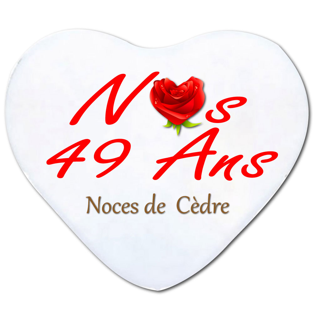 Coussin 49 ans de cedre